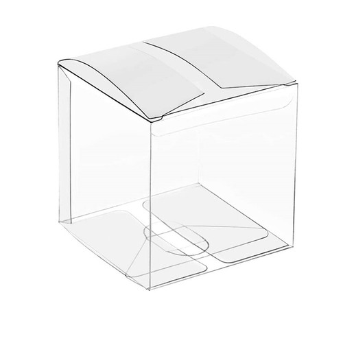 50Pcs Clear Plastic Boxes for Gifts Pvc Packing Box Gift Packaging ...