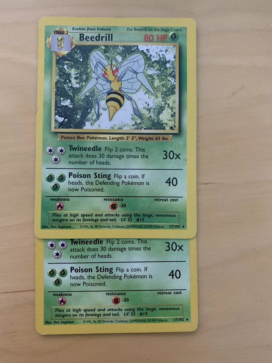 Beedrill Pokemon Card