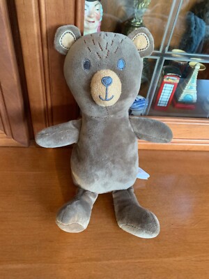 H B HB Taupe Brown Gray Baby Plush 10" Bear Lovey ~ excellent! | eBay