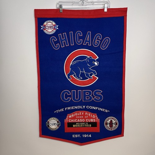 Rare Chicago Cubs Wool Embroidered Winning Streak Banner World Series ...