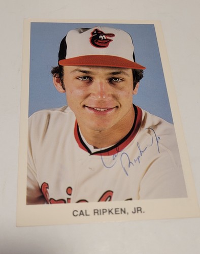 1981 Cal RIPKEN jr Baltimore Orioles Postcard RC Super RARE Signed ...