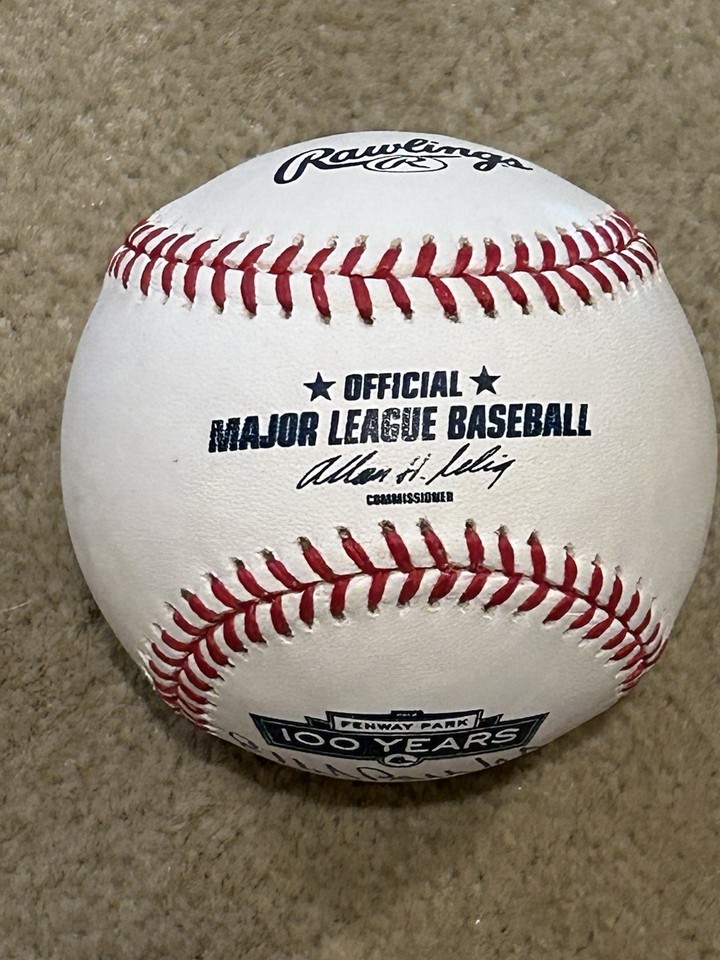 Ellis Burks Signed Baseball Autographed Red Sox Fenway 100 Years | eBay