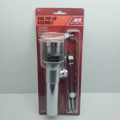 ACE Sink Pop-Up Assembly Brass Body Chrome 1-1/4" #44737 | eBay
