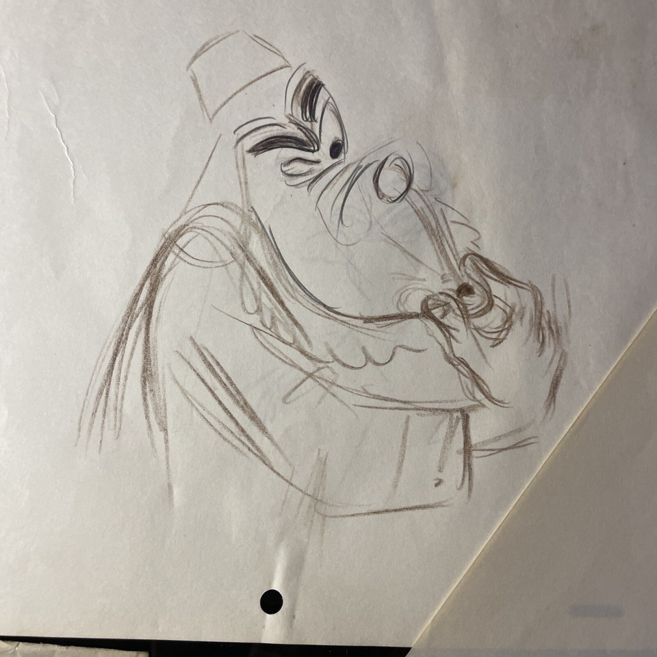 WALT DISNEY Animation Cel draw 1940’s GOOFEY LOT Production Art Cartoon ...