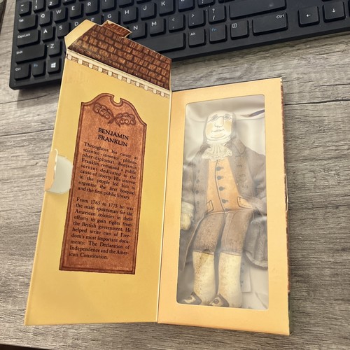 Vintage Hallmark Benjamin Franklin Cloth Doll 1979 Bicentennial Series ...