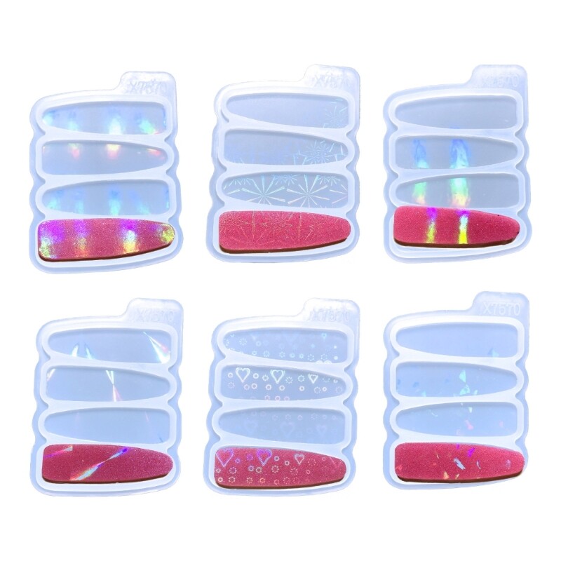 DIY Light Shadow Hair Clips Casting Moulds Hair Pin Mold Silicone ...