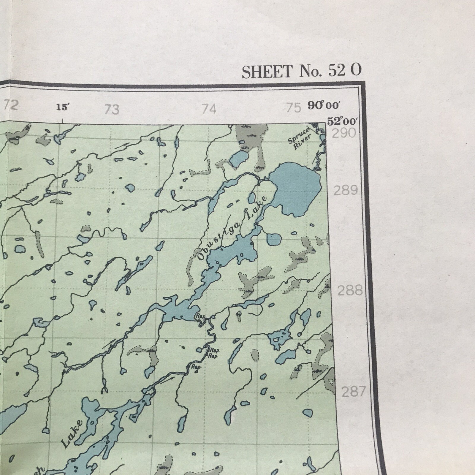 Vintage 1942 Lake St. Joseph Ontario Topographic Map 24”x30” | eBay