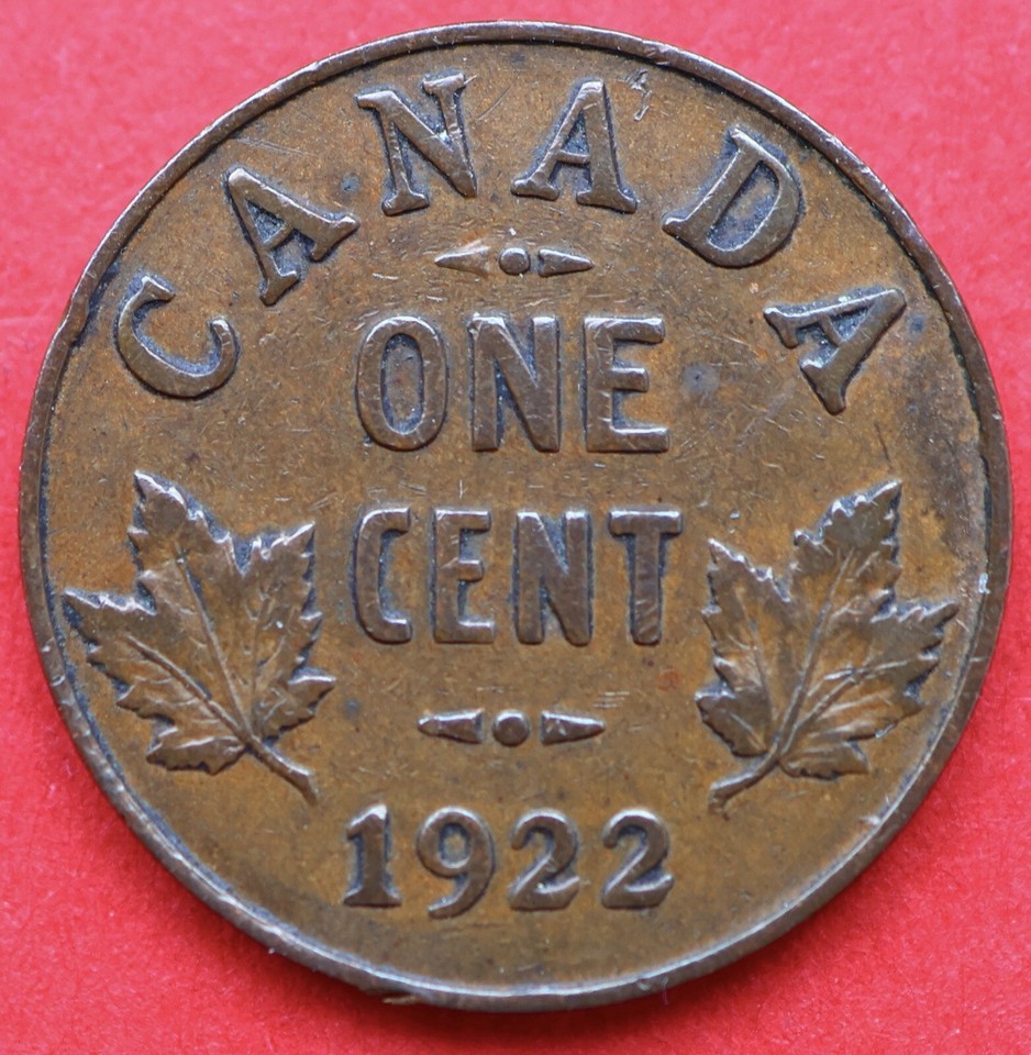 1922 Canada 1 Cent - VF/EF - Lot#12332 | eBay