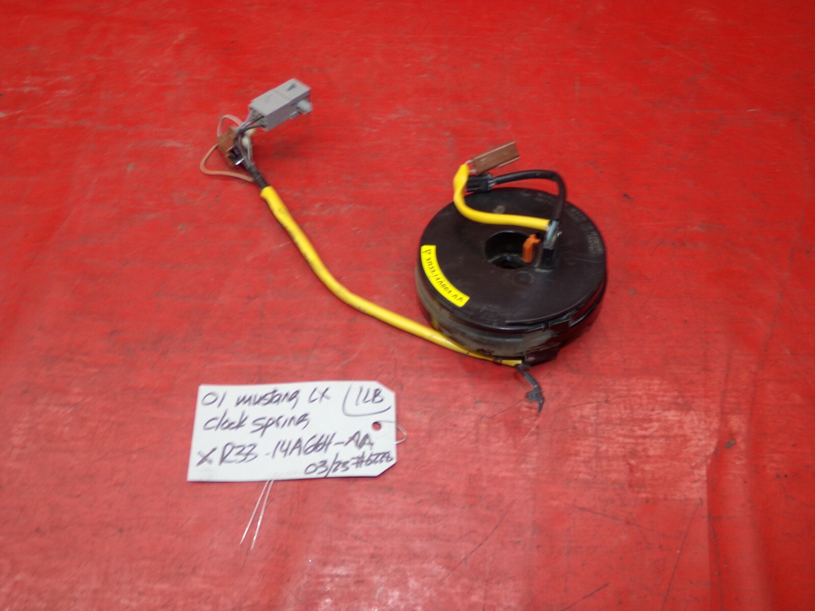 2001 MUSTANG STEERING COLUMN WIRE RIBBON CLOCKSPRING REEL PLUG XR33 ...