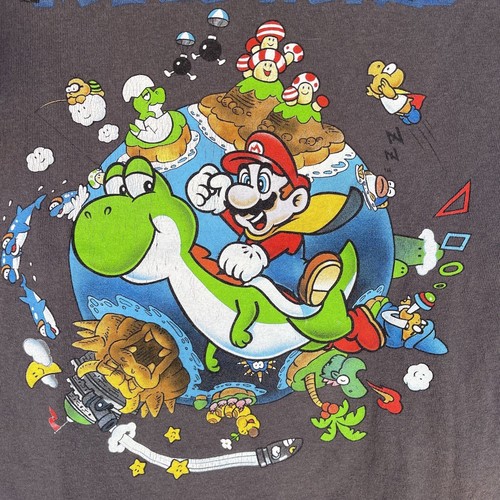 Super Nintendo Super Mario World Mario And Yoshi Gray… - Gem