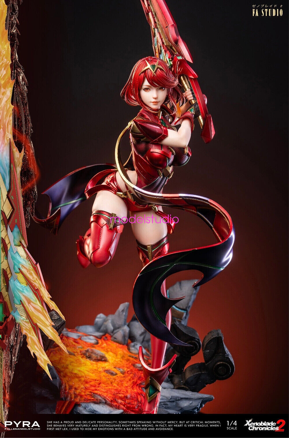 FA Studio Xenoblade 2 Pyra Resin Statue Pre-order 1/4 Scale Armour ...