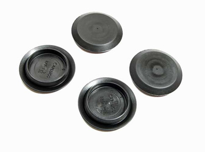 4 Genuine New CAPLUGS Brand Flexible 1-1/8" Black Plastic Hole Plugs ...