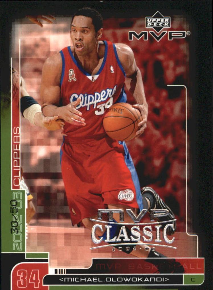 2002-03 Upper Deck MVP - Michael Olowokandi #78 Black Mvp Classic /50 ...