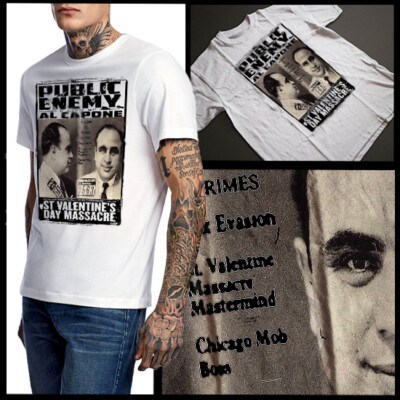 Chicago boss Mugshot T-Shirt Italian Mob Boss gangster Most wanted ...