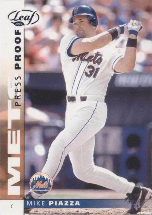 2002 Leaf - Mike Piazza #86 Press Proof Blue for sale online | eBay