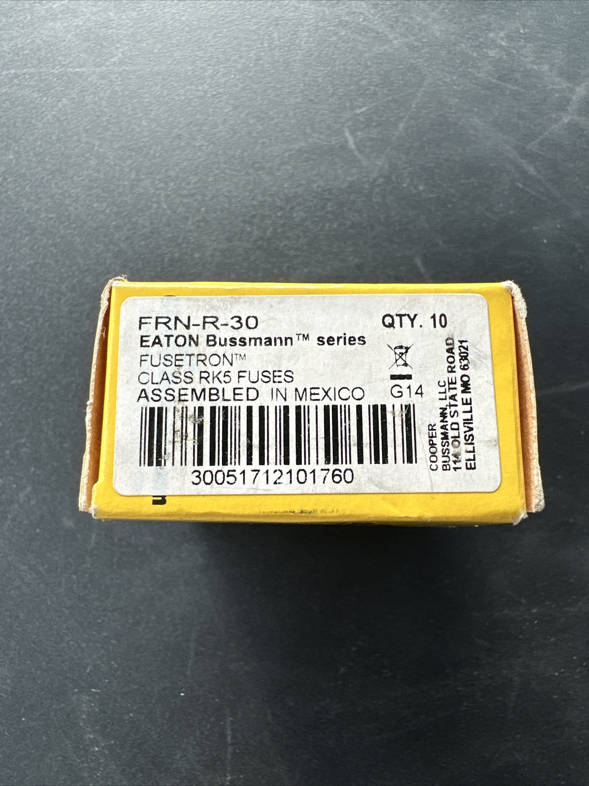 (10)eaton/bussman fusetron fuse FRN-R—30 | eBay