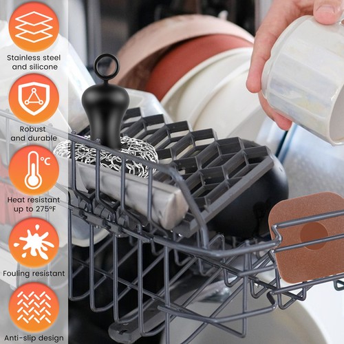 Cast Iron Scrubber with 5 Scraper Set Cast Iron Pan Cleaner Heat ...