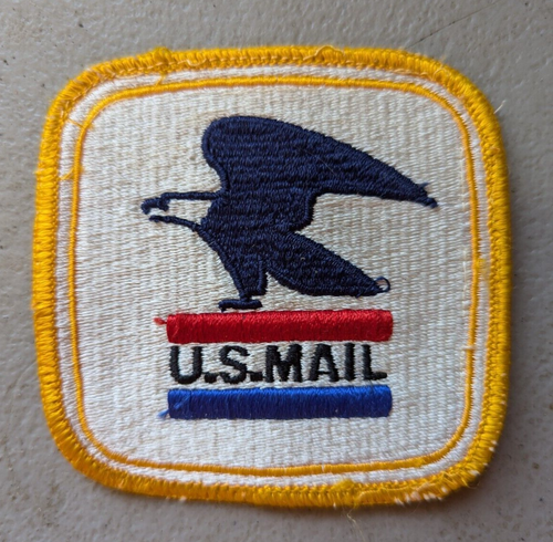 Vintage USPS US Mail Eagle Logo Patch United States Post Office 3.25”x3 ...
