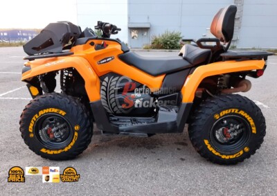 Outlander Tire Lettering CAN AM Tyre Stikers PERMANENT ATV SET -Fast ...