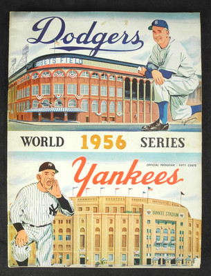 1956 World Series Official Program - Yankees vs Dodgers | eBay