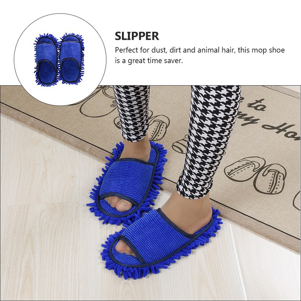 Mop Slippers for Floor Cleaning Washable House Lazy People Wipe The ...