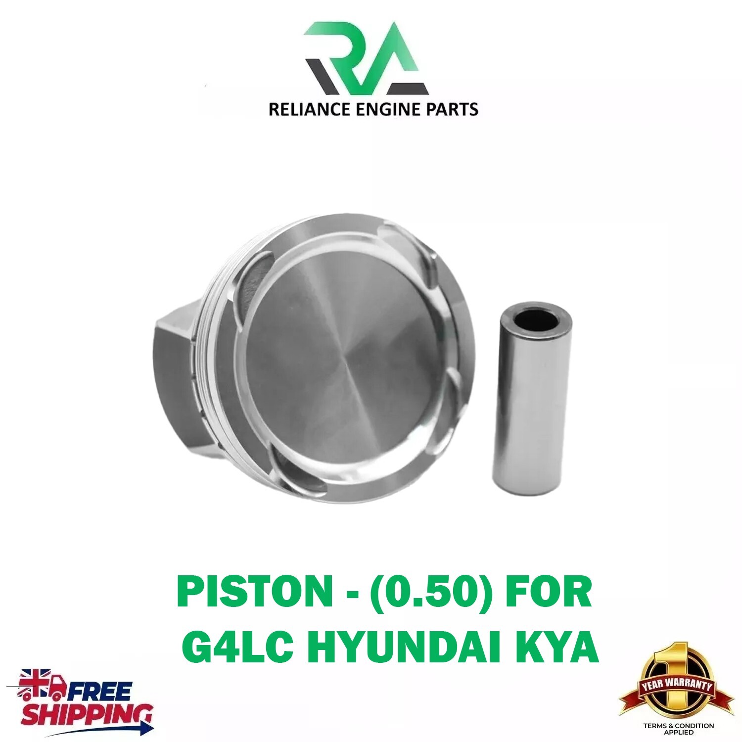 KIA STONIC PRO CEED JD CD RIO4 RIO5 1.4 PETROL G4LC PISTON X1 0.50MM ...