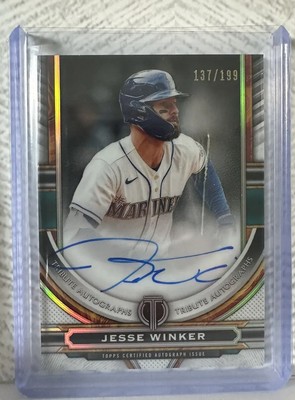 2023 Topps Tribute Jesse Winker Autograph 137/199 #TA-JW Seattle ...