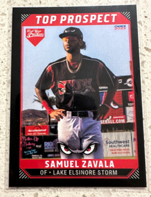 2023 Samuel Zavala Lake Elsinore Storm Minor League Prospect Rookie ...