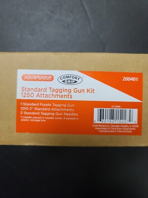 Amram Comfort Grip Tagging Gun kit 1250 attachments Rg | eBay