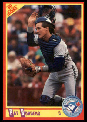 1990 Score #288 Pat Borders Toronto Blue Jays Baseball Card | eBay