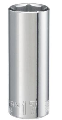Craftsman 17mm X 1/2 in. drive Metric 6 Point Deep Deep Socket ...
