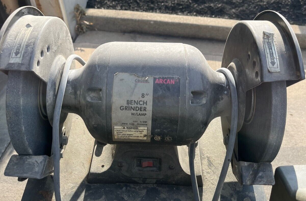 Arcan 8" bench grinder with LAMP 3/4" HP 3450 RPM 115v | eBay
