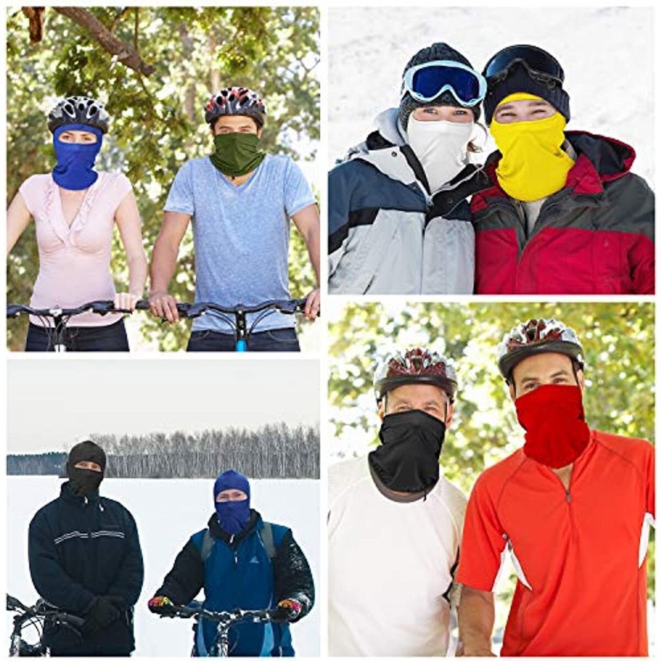 Balaclava Full Face Mask for Men Women UV Protection Ski Sun Hood ...