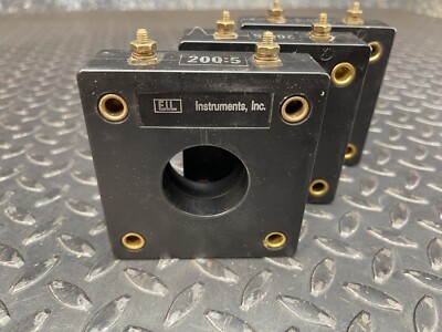 Lot of 3, EIL/E.I.L. 605-201 Ratio Current Transformer 200:5 600 VAC 10 ...