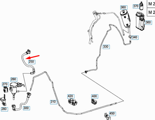 NEW MERCEDES-BENZ C-CLASS W205 PURGE LINE A2054710115 OEM NO DUTY TO 🇺🇸 ...