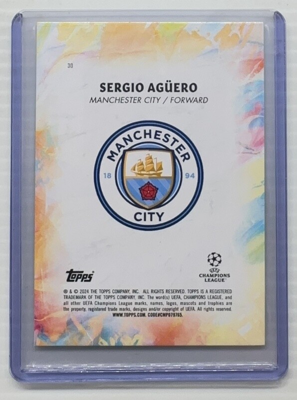 2024 Topps Inception UCL Sergio Aguero Legacy #060/125 Manchester City ...