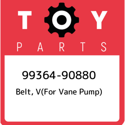 99364-90880 Toyota Belt, v(for vane pump) 9936490880, New Genuine OEM ...