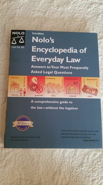 Nolo's Everyday Law Book: Answers to Your Most Frequently Asked ...