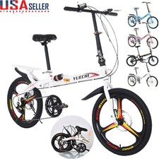 Yuechi 20in 7 Speed city Folding Mini Compact Bike Bicycle Urban ...