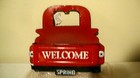 New Red Truck metal wall pocket -Welcome Spring | eBay