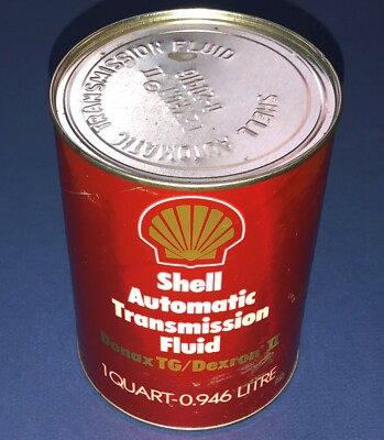 Vintage Shell Automatic Transmission Fluid Cardboard Quart Can. Full ...