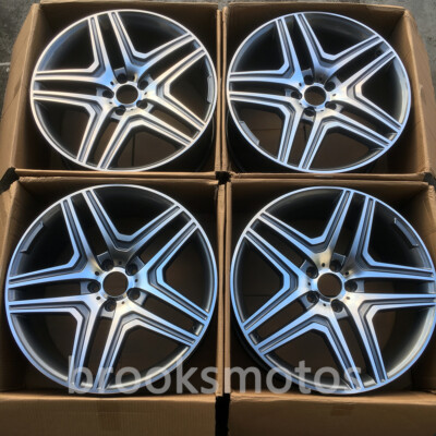 22" TWIN 5 SPOKE WHEELS RIMS FITS FOR 1998-2017 MERCEDES BENZ G CLASS ...