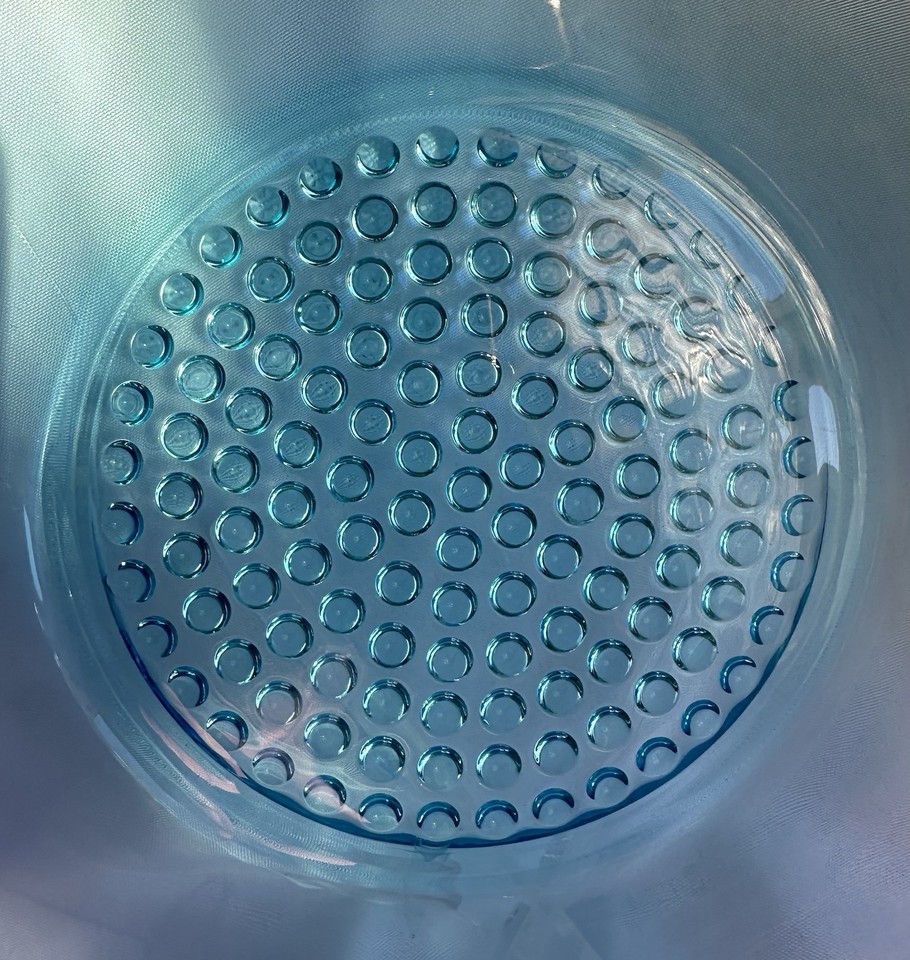 Vintage Hazel Atlas Capri Blue 10” Plate - Mid Century Pressed Glass ...