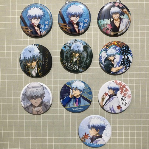 Gintama Gintoki Sakata Can Badge Lot - Collectible Anime Merchandise | eBay