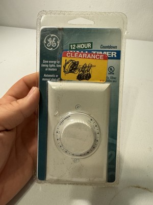 GE GENERAL ELECTRIC 12 Hour COUNTDOWN WALL TIMER SWITCH! SINGLE POLE | eBay