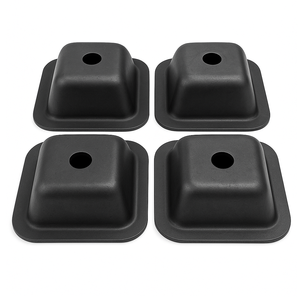 24x Stillage Feet 2.5mm Heavy Duty | Steel Pallet Stacking Feet | 125mm ...