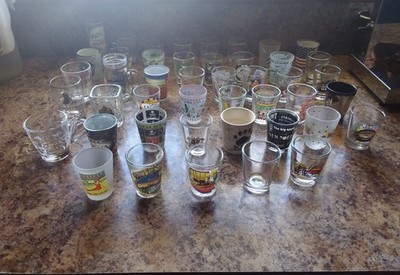 45 Assorted Shot Glass Collection Set | eBay