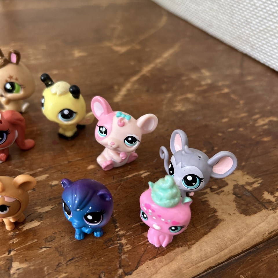 Littlest Pet Shop LPS Tiny Mini Figures Animals Toys Lot Of 23 | eBay