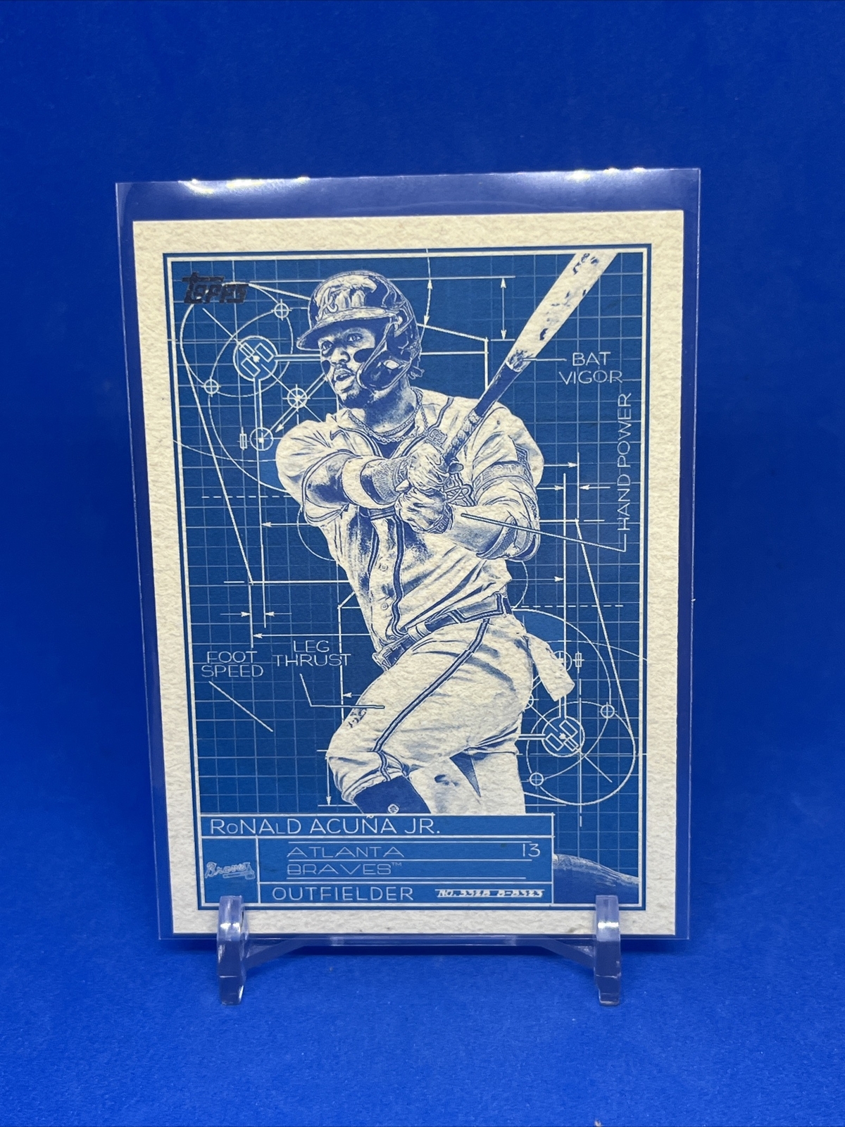 2024 Topps Series 1 Ronald Acuna Jr Superstar Blueprint Atlanta Braves ...