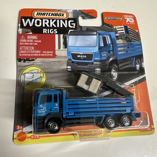 Matchbox MAN TGS MCAB Truck w/ crane arm (2023 MBX Real Working Rigs ...